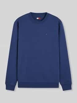 Tommy Jeans Regular Fit Sweatshirt aus Baumwoll-Mix mit Logo-Stitching