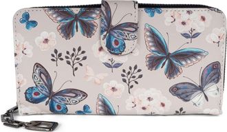 styleBREAKER Portemonnaie Geldb&ouml;rse mit Schmetterling Muster