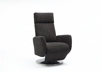 Cavadore Cobra Fauteuil TV avec 2 Moteurs électriques et Batterie Charge Max. 130 kg Gris Clair