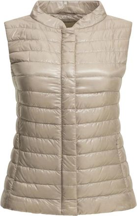 Herno Gilet en nylon ultra-l&eacute;ger - Femme - Vestes - Beige - Taille: 36 FR