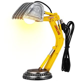 Artibetter Gatuida Minimalistische Excavator Tischlampe aus Resin f&uuml;r Jungenzimmer Kinderzimmer Nachttischlampe Baustellen dekoration Platzsparend Vielseitig Ein