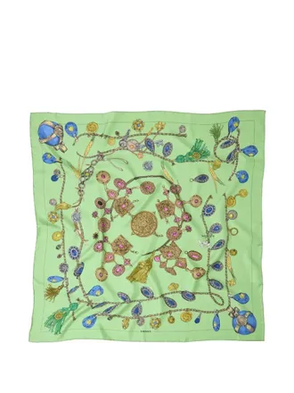 Versace Foulard 90X90 Silk Twill Bio Print Broken Jewels