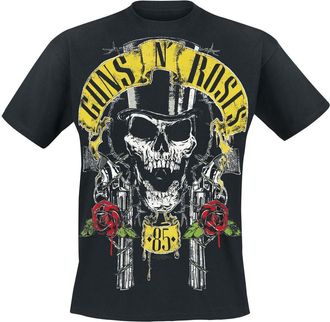 Guns n' Roses Top Hat M&auml;nner T-Shirt schwarz XXL 100% Baumwolle Band-Merch, Bands