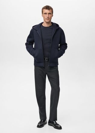 Mango Kapuzenjacke marineblau - Herren - XXL - MANGO MAN