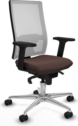 Piqueras y Crespo Programmierstuhl mit 2D-Armen, h&ouml;henverstellbare Lendenwirbelst&uuml;tze, ausgestattet mit 5 Positionen und eingespritztem Schaum. Mit Rollen von 65 mm Nyl