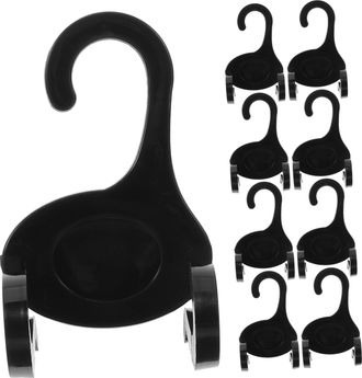 Holibanna 10 Stück Teiliges Doppelte Schlitz Sportschuhhänger aus Kunststoff Platzsparende Robuste Schuhaufbewahrungshaken für Sneaker Hausschuhe und Schuhschra