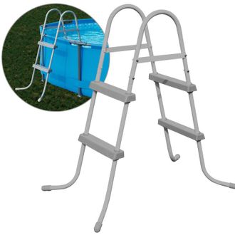 Bestway Poolleiter Bestway Schwimmbeckenleiter 84 cm Grau