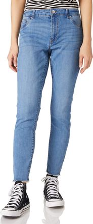 Only Damen ONLEMMI Life REG SK ANK RAWDST BB SOO819 Jeans, Medium Blue Denim, 25/30