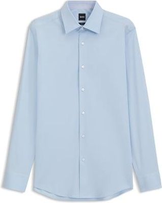 HUGO BOSS Chemise slim en coton m&eacute;lang&eacute;