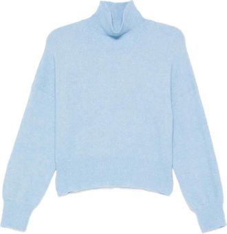 Samsøe & Samsøe pull ample à col montant - Bleu
