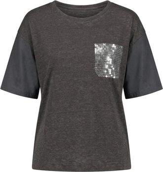 PESERICO Femme, Tops, Gris, Taille: 42 FR SweaT-shirts & SweaT-shirts &agrave; capuche