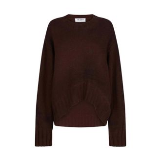 The Attico Femme, Pulls, Brun, Taille: 34 FR Felpa Girocollo Drop 1