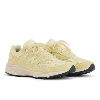 New Balance Unisex Made in USA 993 in Braun/Grau/Schwarz, Wildleder/Mesh, Gr&ouml;&szlig;e 37.5