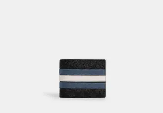 Coach 3-in-1-Geldb&ouml;rse Aus Signature-Canvas Mit Varsity-Streifen f&uuml;r M&auml;nner in Multi