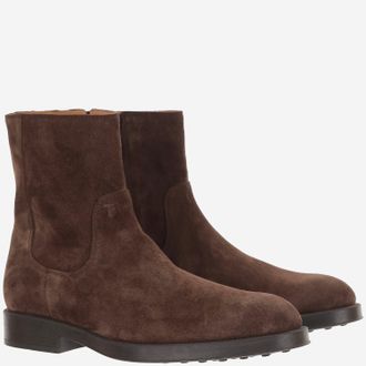 Tod's Suede Ankle Boot - Brown