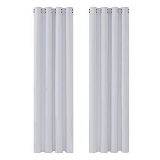 Deconovo Rideau Occultant Thermiques Anti Froid, Double Rideau Isolant Anti-Bruit, &Eacute;conomie d&Eacute;nergie, Id&eacute;al pour Chambre et Salon, 140x245 CM (Largeur x Hauteu