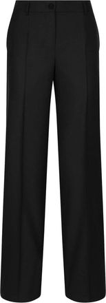 Dolce & Gabbana Femme, Pantalons, Noir, Taille: 42 FR Flared Wool Pants
