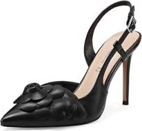Queen Helena Slingback avec talon aiguille femme K4528, Noir, 36 EU