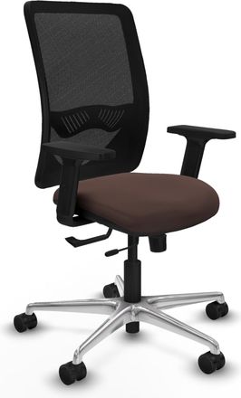 Piqueras y Crespo Schreibtischstuhl Zulema aus Kunstleder mit 2D-Armlehnen, h&ouml;henverstellbare Lendenwirbelst&uuml;tze, ausgestattet mit Syncro/Traslack und Schneidschaum, mi