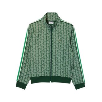 Lacoste Homme, Sweatshirts et sweats &agrave; capuche, Vert, Taille: S Giaccia Monogram