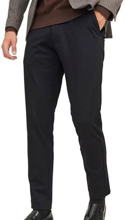 Jack & Jones Homme Jpstmarco Jjcooper Chino Noos Pantalons, Noir, 31W / 34L EU