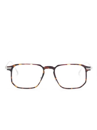 Cutler and Gross lunettes de vue à monture carrée - Marron