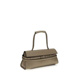 Moschino Womens Beige Calf Leather Bos Taurus Shoulder Bag