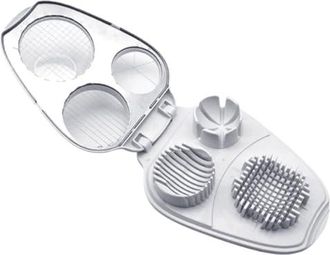 Generic Trancheuse &agrave; oeufs durs en fil dacier inoxydable - Robot de cuisine multifonction avec r&eacute;cipient pour fraise, champignon, raisin, cerise, tomate