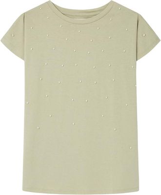Springfield Damen with Swiss Embroidery T-Shirt, Green, S