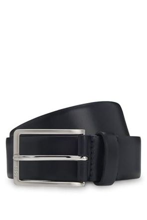 BOSS Cuir ceinture Erman-L Sz35 Leather Belt W115 Navy bleu marine