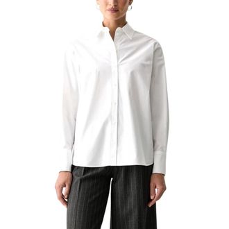 Karl Lagerfeld Femme, Blouses et Chemises, Blanc, Taille: 38 FR Chemise en coton