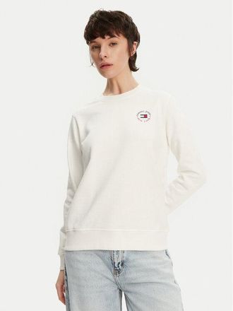 Tommy Jeans Sweatshirt Essential DW0DW20639 Weiß Regular Fit