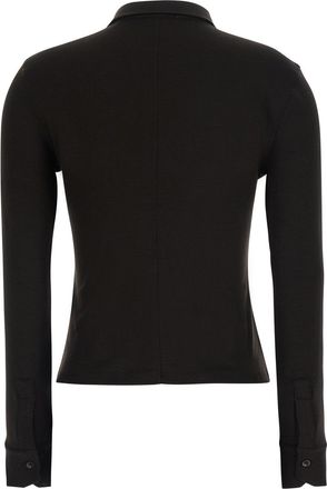Frame Denim Ribbed Modal Shirt - Brown