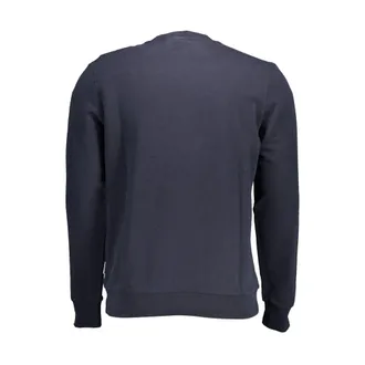 Napapijri Logo-Print Cotton Sweatshirt - Blue