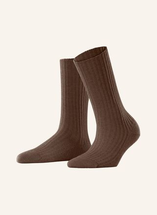 Falke Str&uuml;mpfe Cosy Wool Boot Mit Merinowolle braun