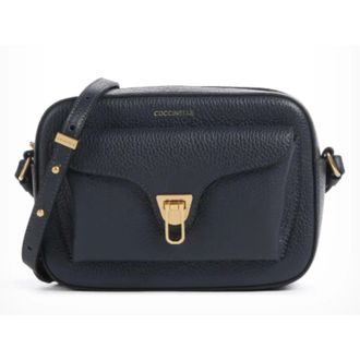 Coccinelle Femme, Sacs, Bleu, Taille: ONE Size Sac bandoulière souple bleu nuit