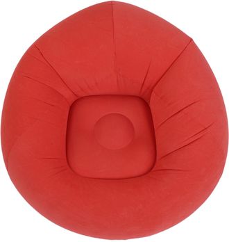 Generic SIXRUN Aufblasbarer, Bohnenloser Taschenstuhl, Aufblasbare Liege aus Beflocktem PVC mit Neigungswinkel Zur K&ouml;rperunterst&uuml;tzung, Leichtes, Tragbares De