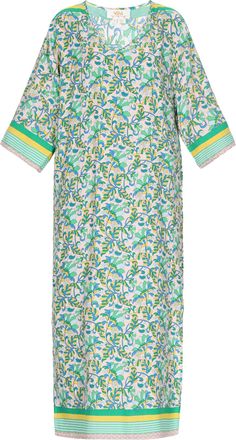 Usha Kleid Frauen gr&uuml;n mehrfarbig