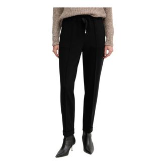 Liviana Conti Pantalon slim &agrave; cordon - Femme - Pantalons - Noir - Taille: 38 FR