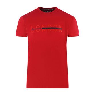Aquascutum London 1851 T-Shirt f&uuml;r Herren, Logo (Rot)