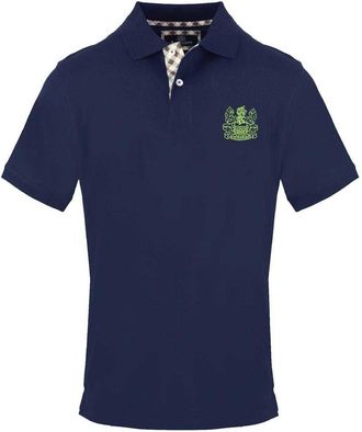 Aquascutum Poloshirt f&uuml;r Herren, Mit Kragen, kurz&auml;rmlig (Marine)