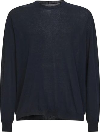 Uma Wang UMA Wang, Homme, Pulls, Bleu, Taille: M Pull ras du cou c&ocirc;tel&eacute;
