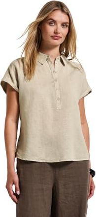 Street One Chemisier en Lin m&eacute;lang&eacute; pour Femme, Moonstone Sand, 40