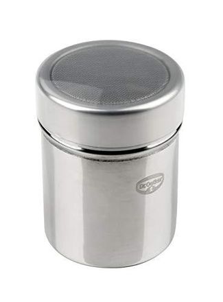 Dr. Oetker Dr Oetker Kakao und Zucker Streuer für Gebäck aus Edelstahl Farbe Edelstahl, spülmaschinenfest