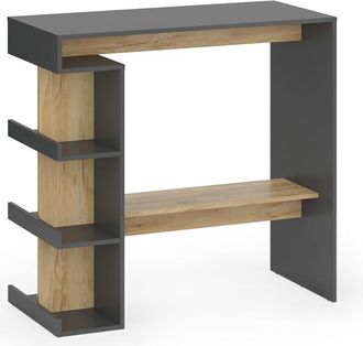 Vicco Bartisch Dana, Anthrazit/Goldkraft Eiche, 108 x 50 cm