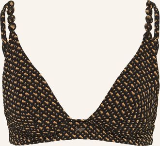 HUGO BOSS Triangel-Bikini-Top Boss Pearl blau
