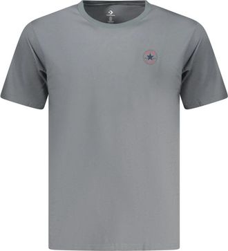 Converse Chuck Taylor All Star Patch T-Shirt - - Tops - Herren - Grau - XL