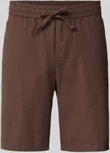 Only & Sons Regular Fit Bermudas aus Baumwoll-Leinen-Mix Modell LINUS