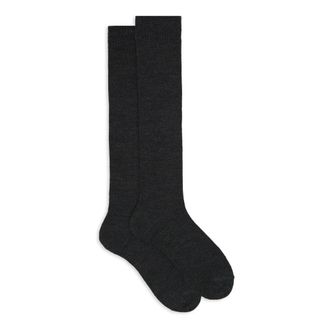 Gallo Gallo, Femme, Sous-v&ecirc;tements, Gris, Taille: ONE Size Chaussettes Longues en Laine, Soie et Cachemire