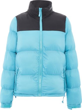 Mymo Wattierte Steppjacke Damen T&uuml;rkis Schwarz